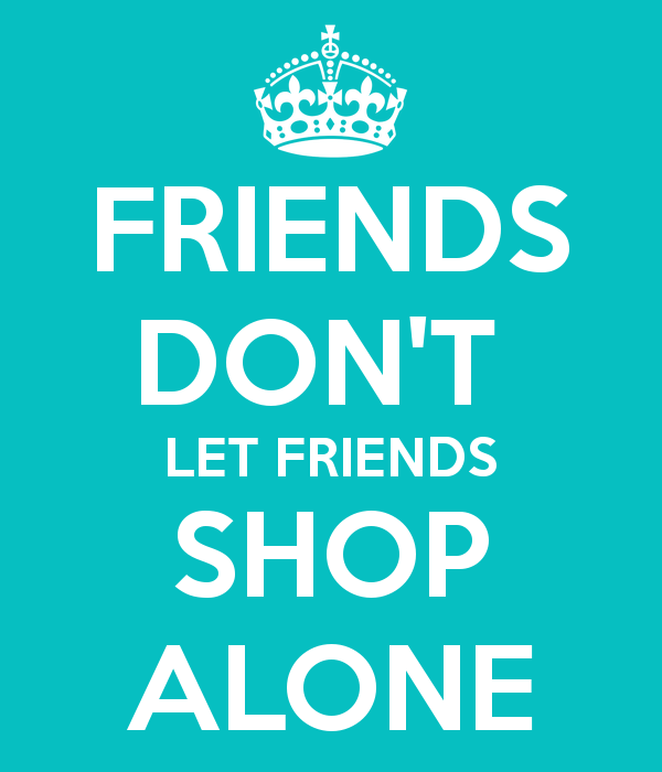 Shop alone when looking for what to wear